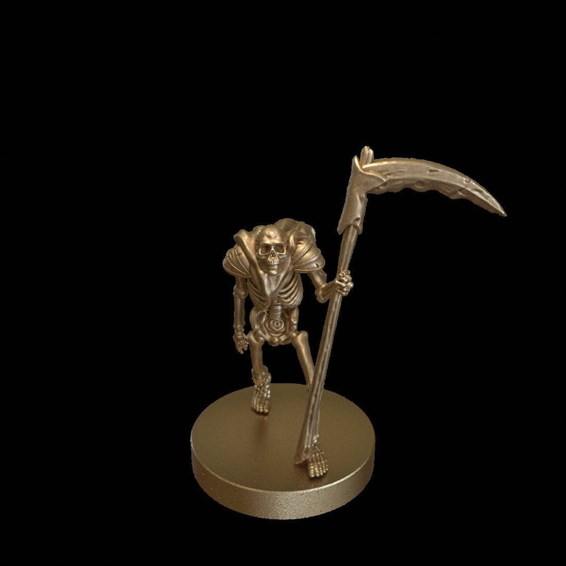 Skeleton Reaper in Premium Bronze Metal Miniature 28mm Scale | Etsy