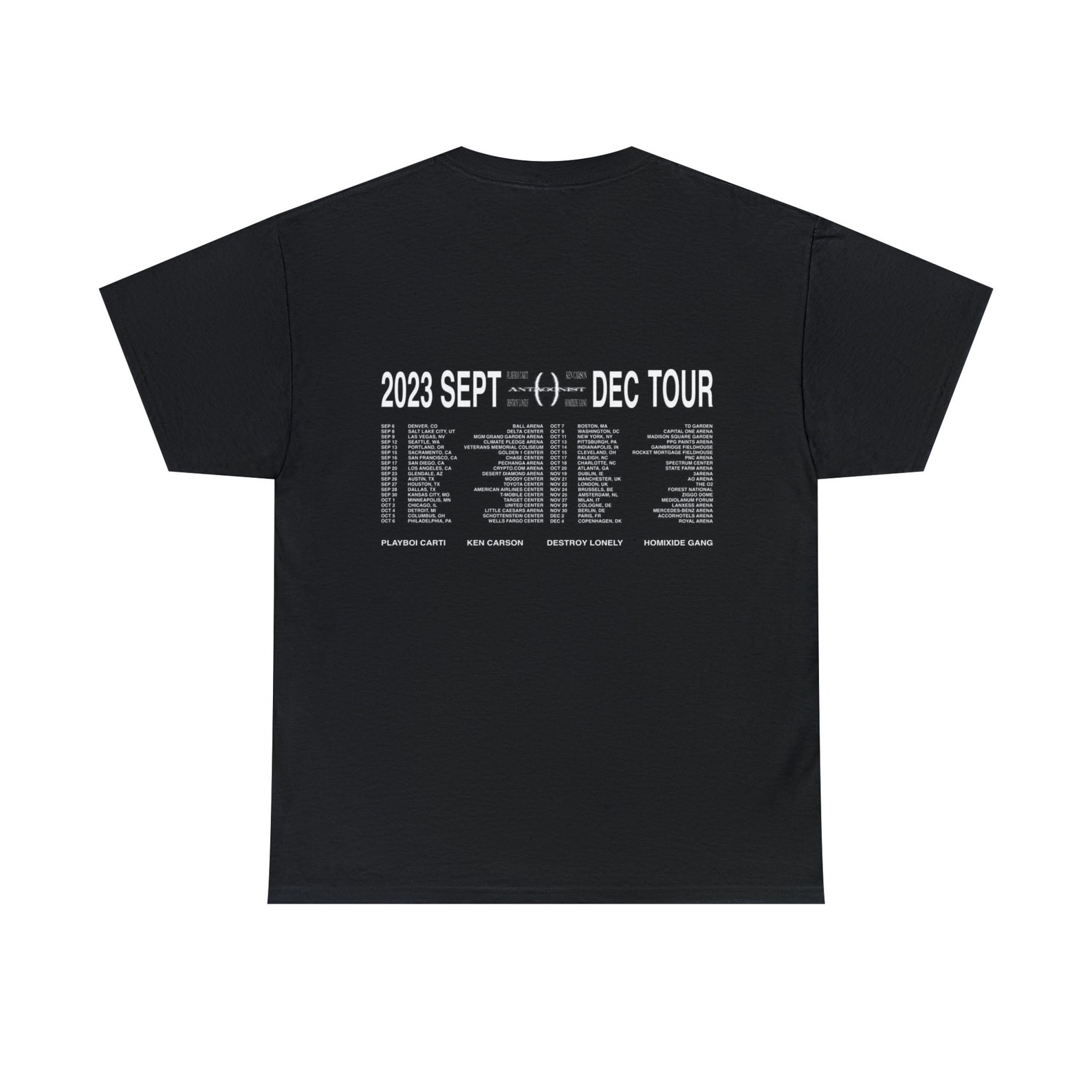 Playboi Carti Opium Antagonist Tour Merch, Opium Antagonist Tour Shirt ...