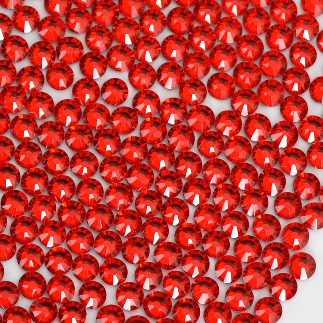 US Seller ; Light Siam Rhinestones /crystal Bulk/ Flatback Rhinestone ...