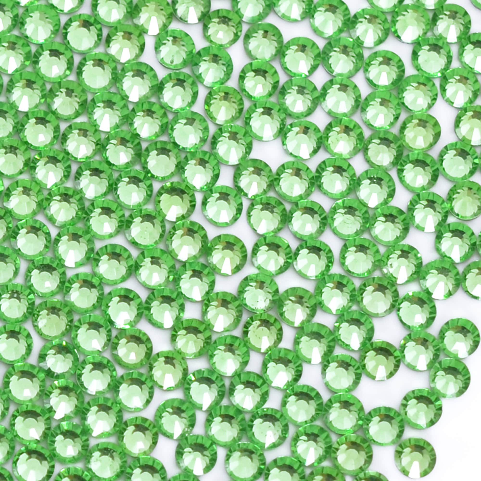 US Seller Peridot Rhinestones /Flat Back Rhinestones /Crystal | Etsy