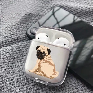 Pug Airpods Pro Case Dog Plastic Airpods Case Clear Airpods Case Air ...
