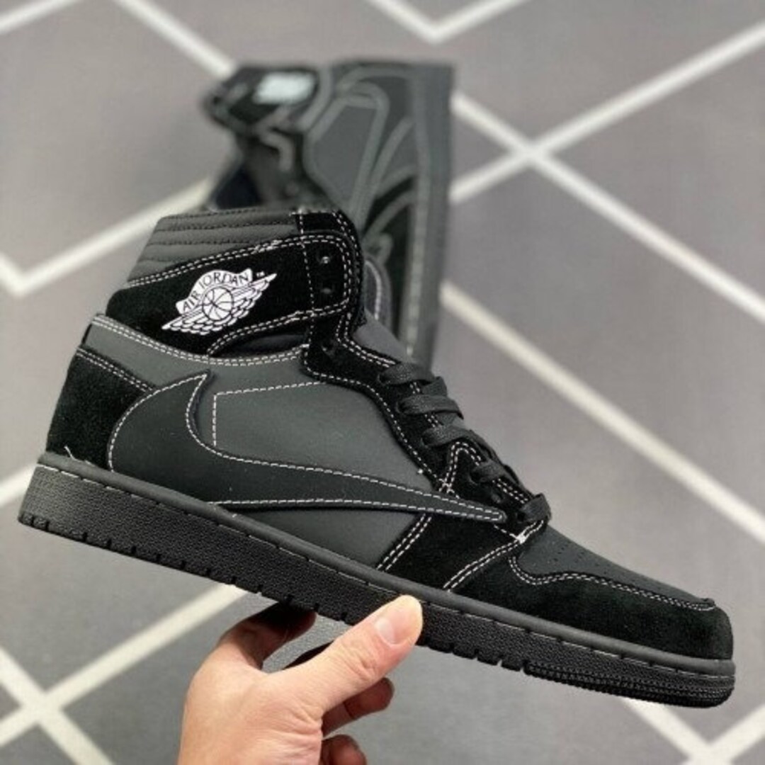 Travis Scott X Air Jordan 1 High OG Sp Black Phantom Sneaker for Men ...