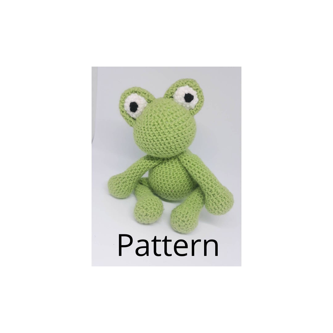 PATTERN - Trevor Frog, Crochet Frog Pattern, Green Frog, Stuffed Toy ...