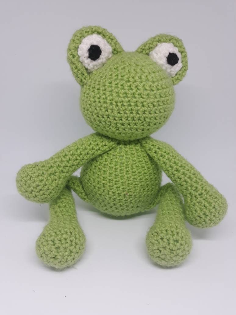 PATTERN Trevor Frog, Crochet Frog Pattern, Green Frog, Stuffed Toy ...