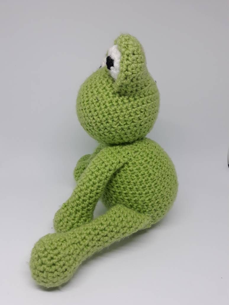 PATTERN - Trevor Frog, Crochet Frog Pattern, Green Frog, Stuffed Toy ...