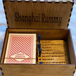 Shanghai Rummy Game Box - Etsy