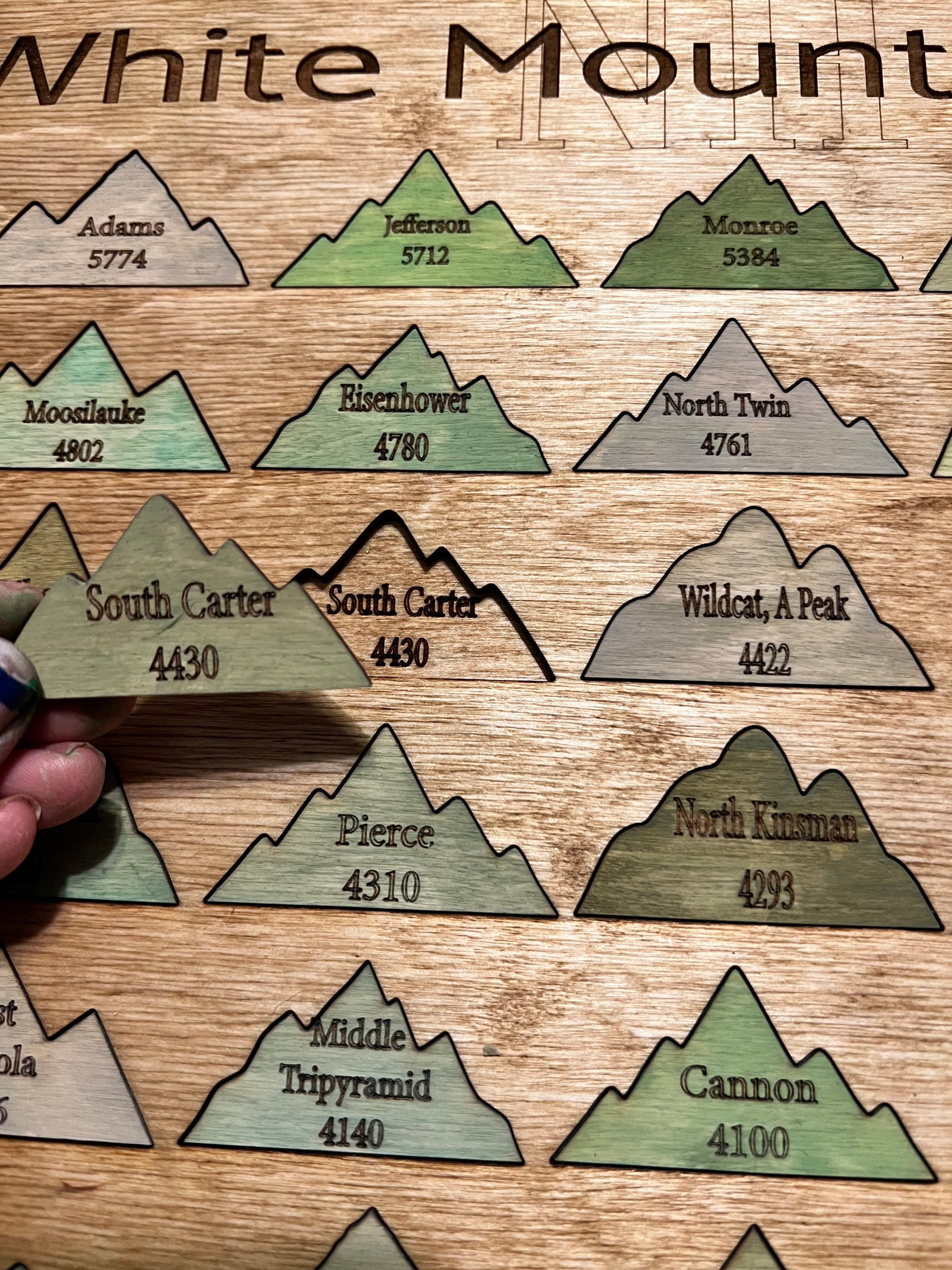 White Mountains Climbing Tracker - Etsy