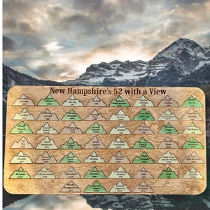 52 With a View NH Mountain Tracker - Etsy