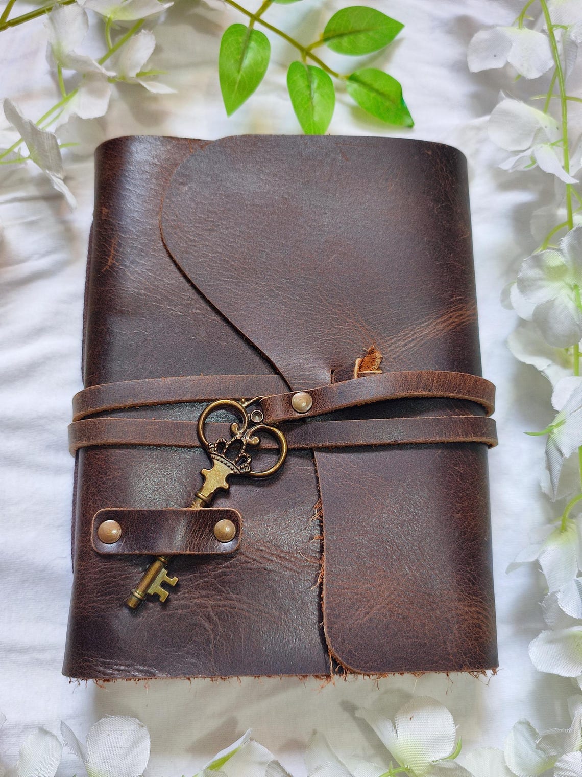 Handmade Genuine Buffalo Leather Antique Diary Vintage Journal With ...