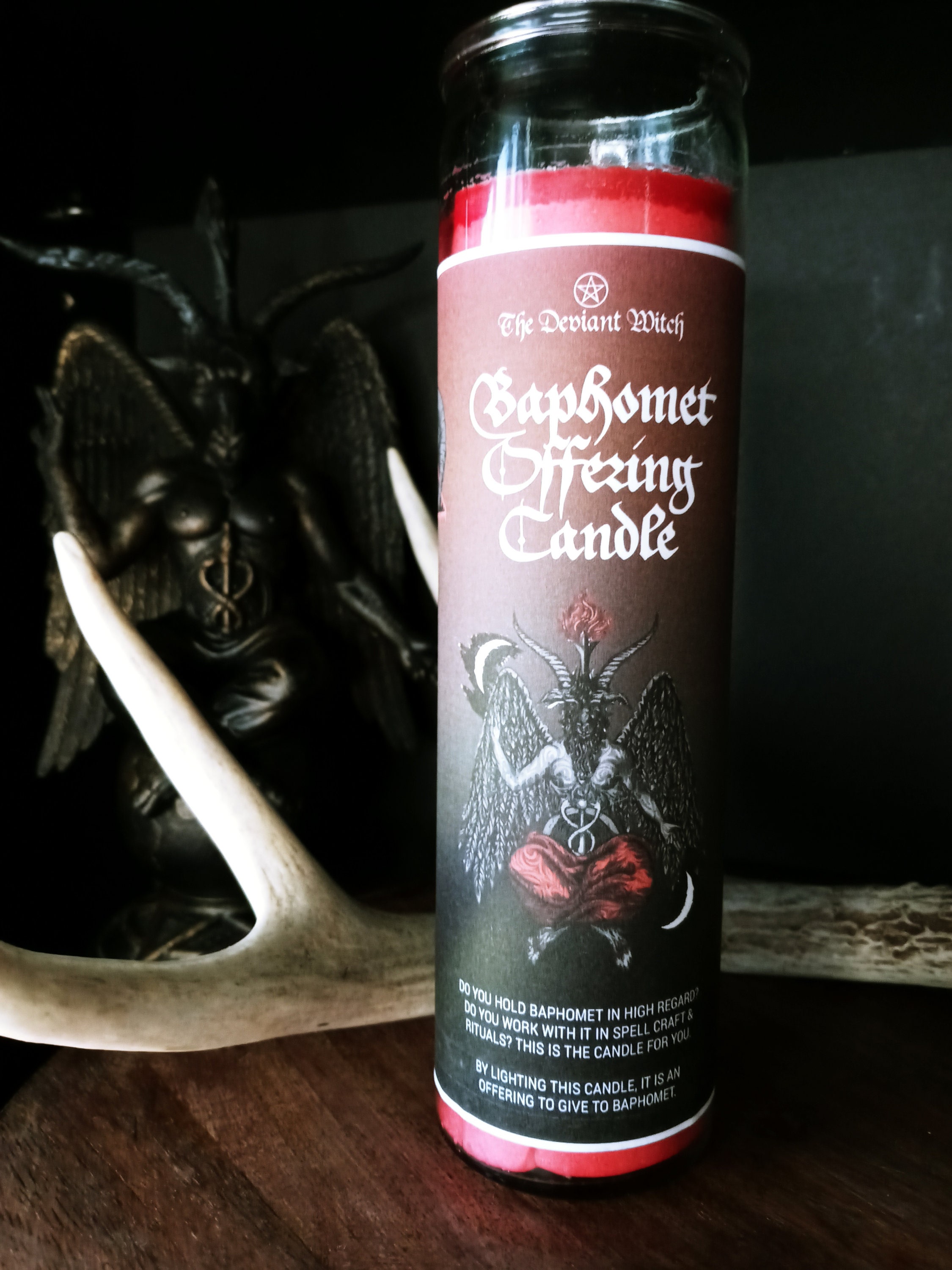 BAPHOMET OFFERING CANDLE - Made to Order | Deity Veneration | Magick ...