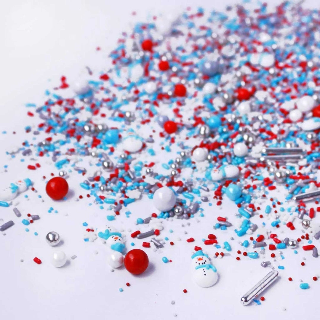 Frosty the Snowman Sprinkles, White Snowflakes and Sixlets Sprinkle ...