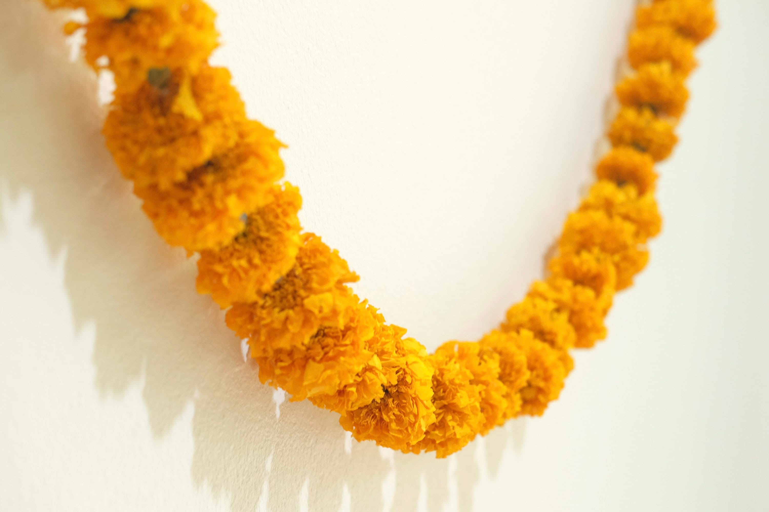 8ft Dried Marigold Flower Garland Real Dried Flower Garland - Etsy