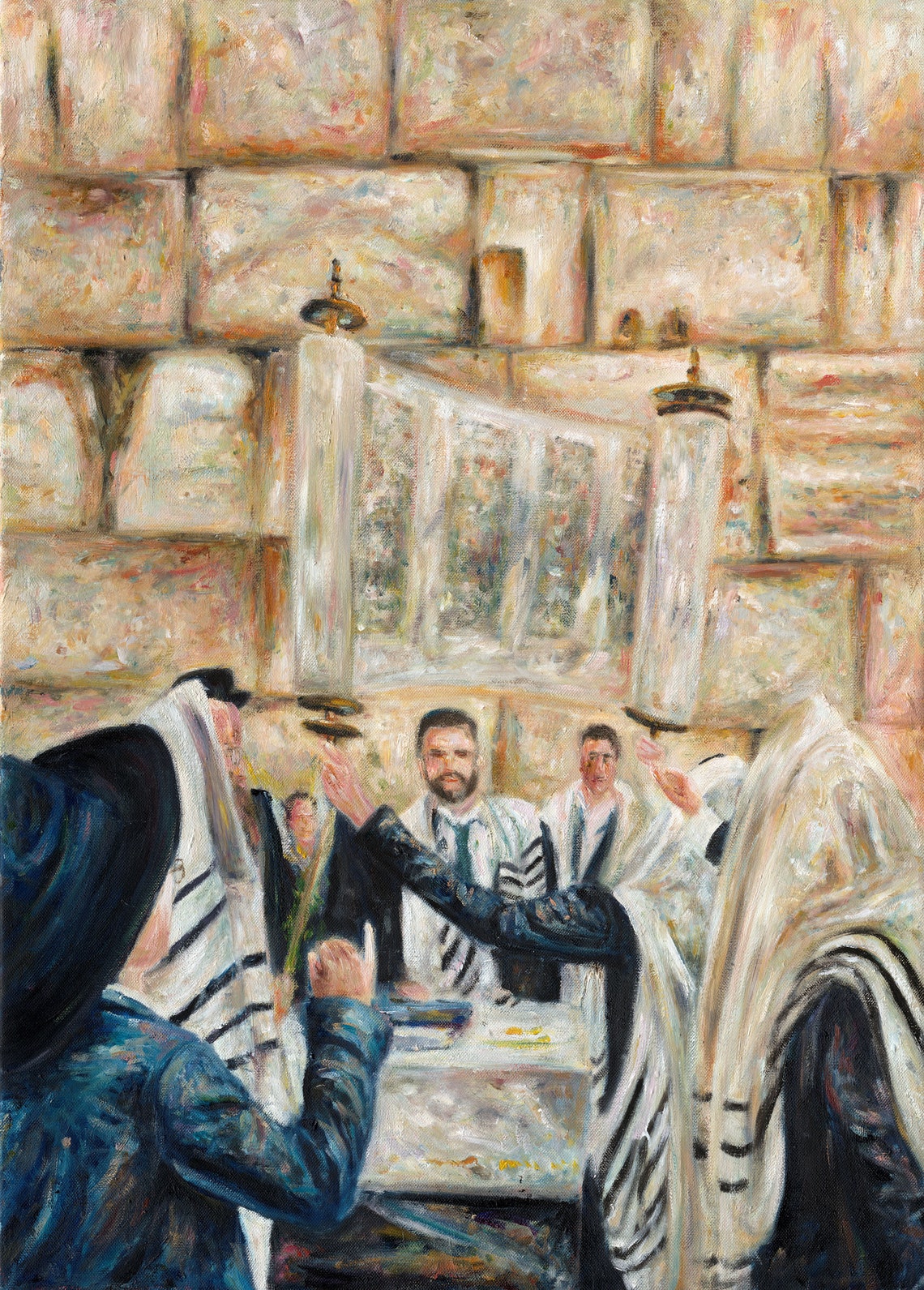 Kotel Wall Art Jewish Art Israel Jerusalem Kosel / Wailing Wall ...