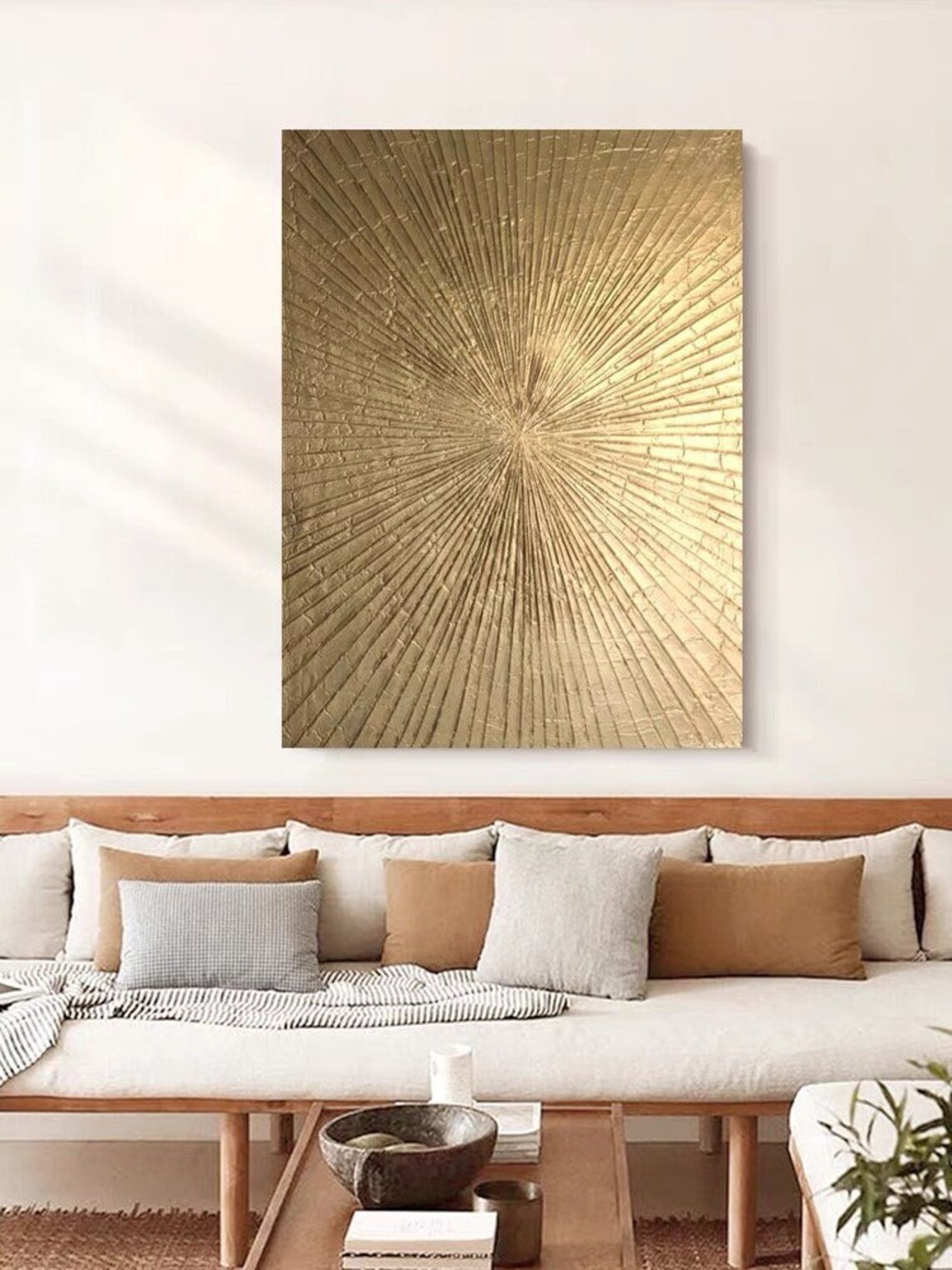 Gold 3D Textured Wall Art Gold Wall Art Gold Abstract Wall Art Gold ...