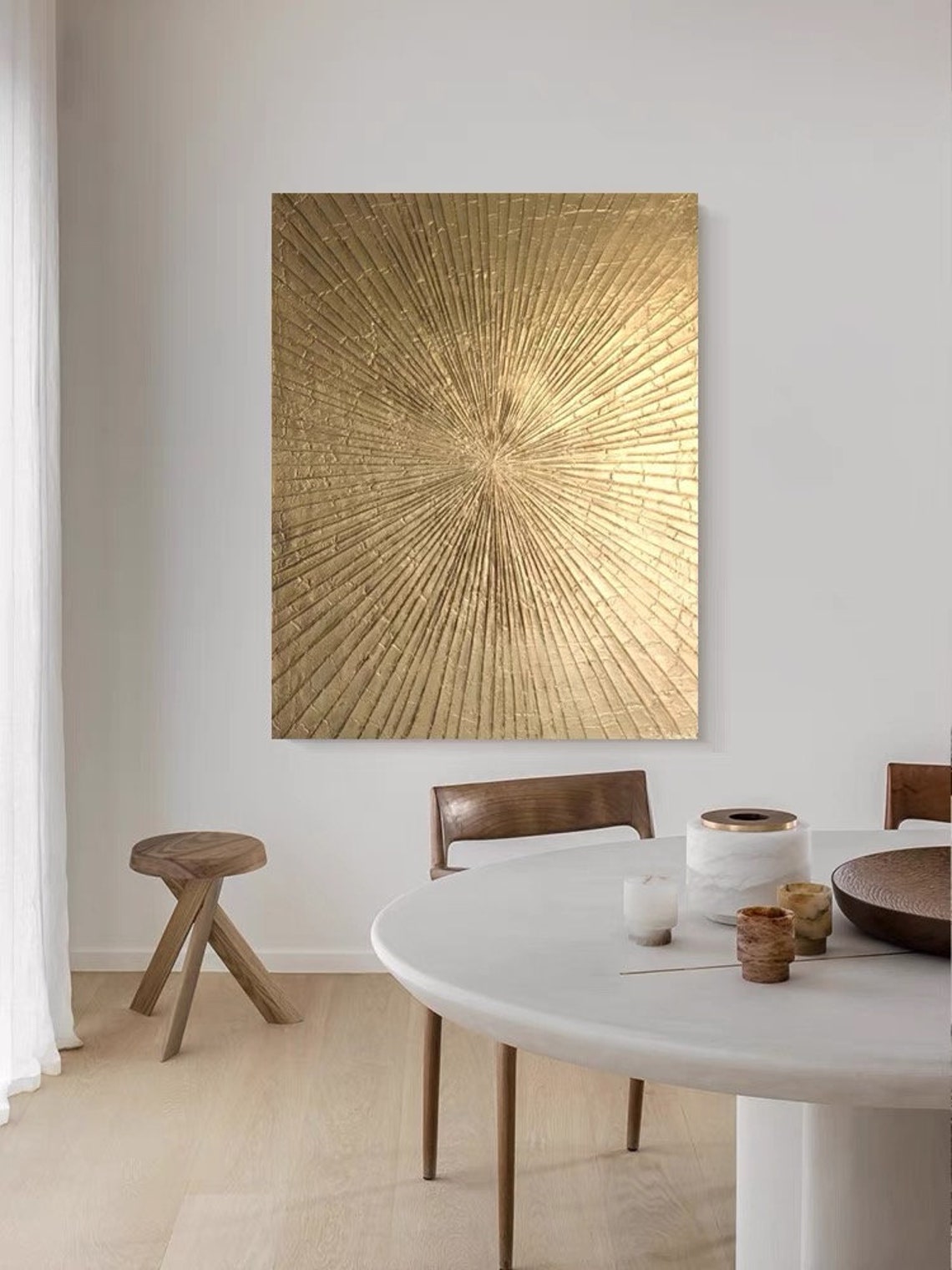 Gold 3D Textured Wall Art Gold Wall Art Gold Abstract Wall Art Gold ...
