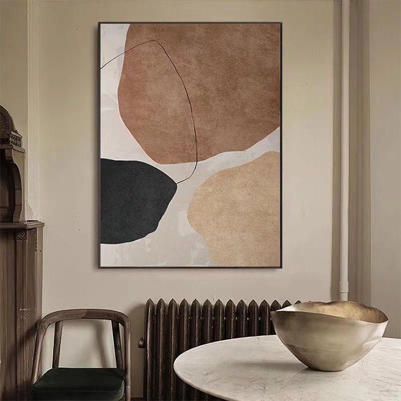 Original Beige Abstract Painting Contemporary Paintings - Etsy
