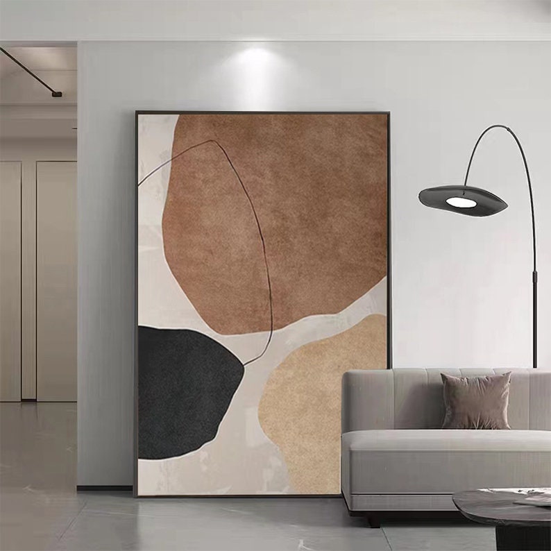 Original Beige Abstract Painting Contemporary Paintings - Etsy