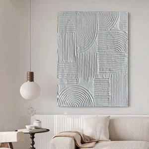 White Arch Wall Art Simple Painting White Wall Art White Texture Wall ...
