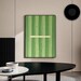 Green Abstract Tennis Court Oil Painting: 3D Textured Modern Wall Art ...