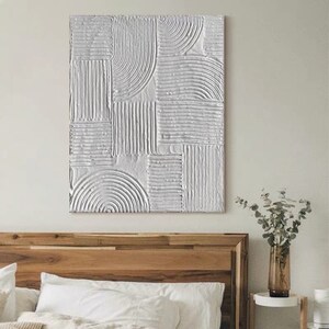 White Arch Wall Art Simple Painting White Wall Art White Texture Wall ...