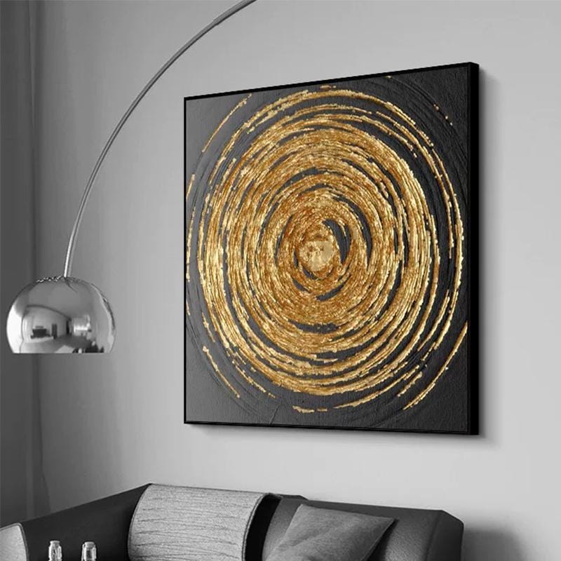 Gold Circle Wall Decor - Etsy