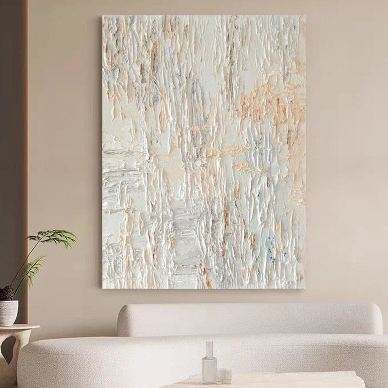 White Textured Wall Art - Etsy