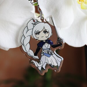 RWBY - Charms and Stickers. Team RWBY Keychain Accessory. Ruby, Weiss ...
