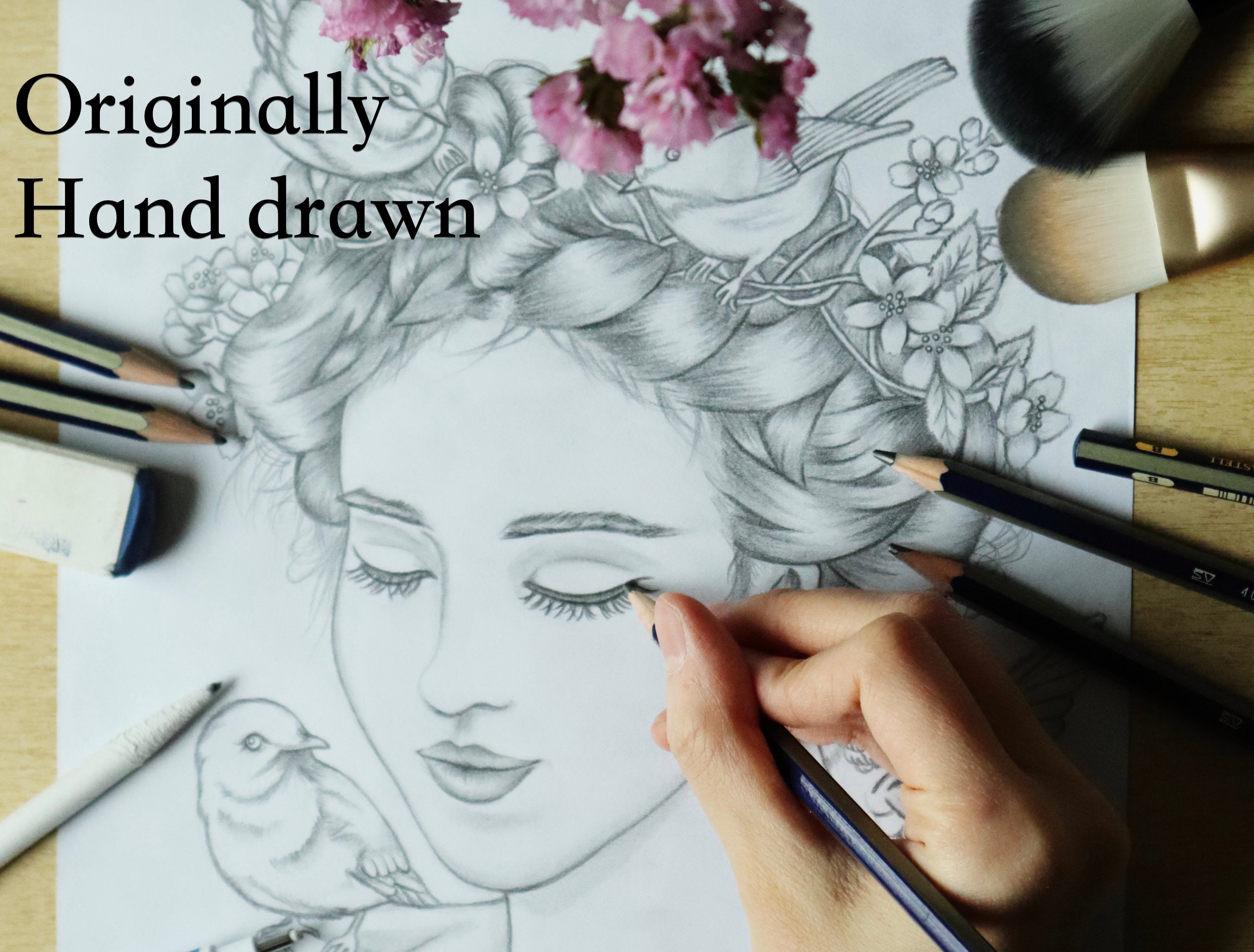 Printable Coloring Pages for Adults L the Spring Bride Elise - Etsy