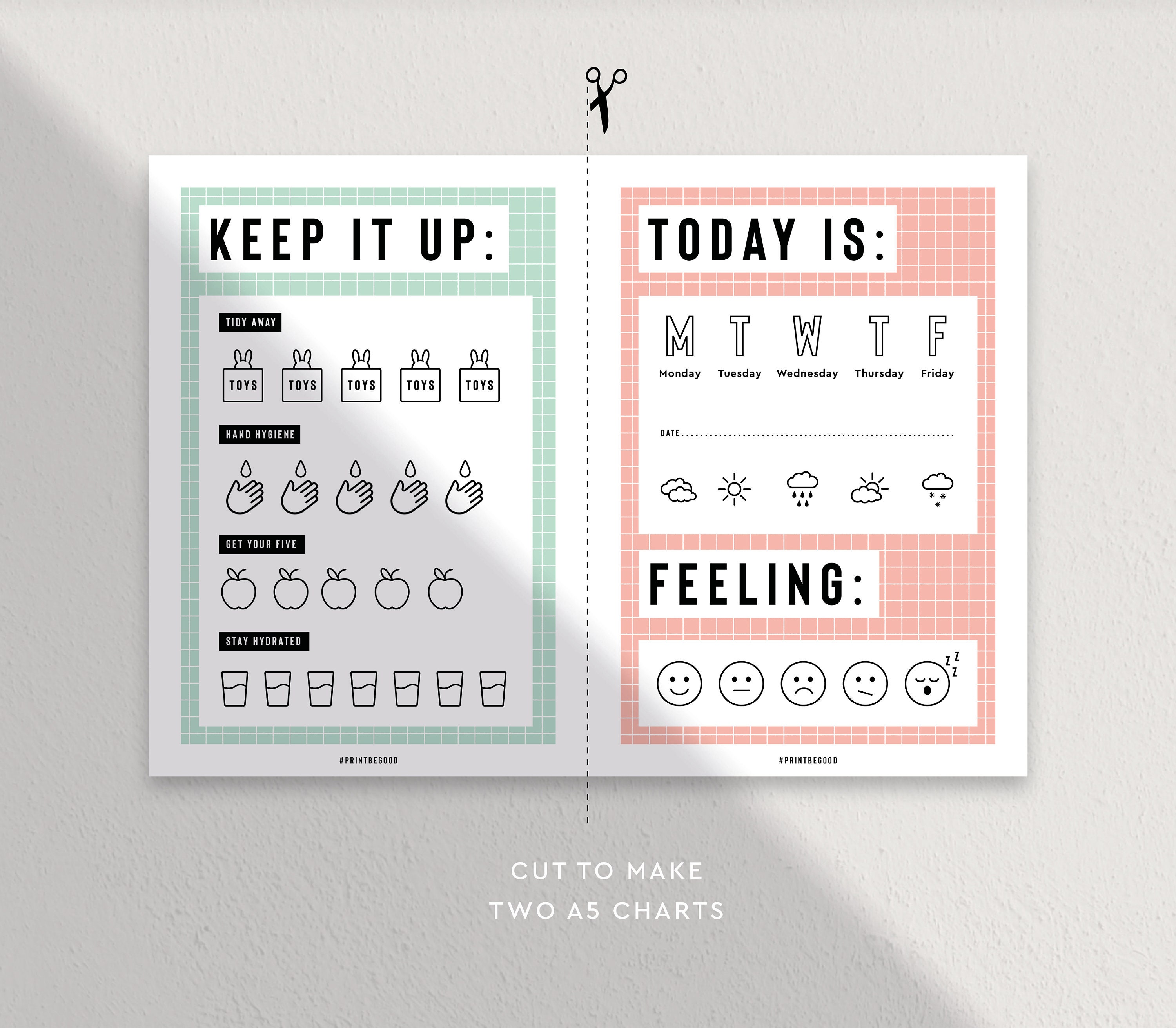 Visual Schedule Wall Planner With Clock and Daily Observations - Etsy ...