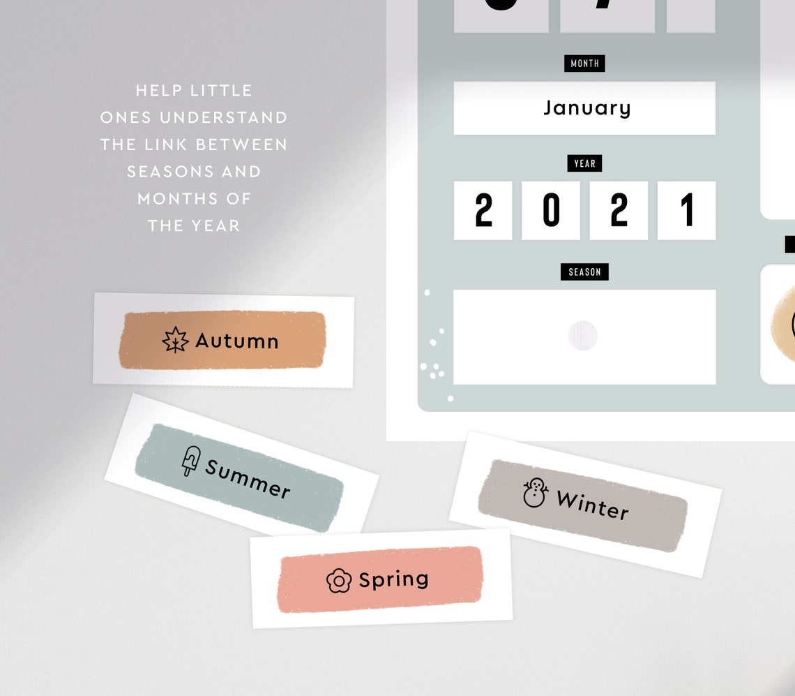 Daily Observations Chart for Kids With DIY Stickers in Dusty - Etsy