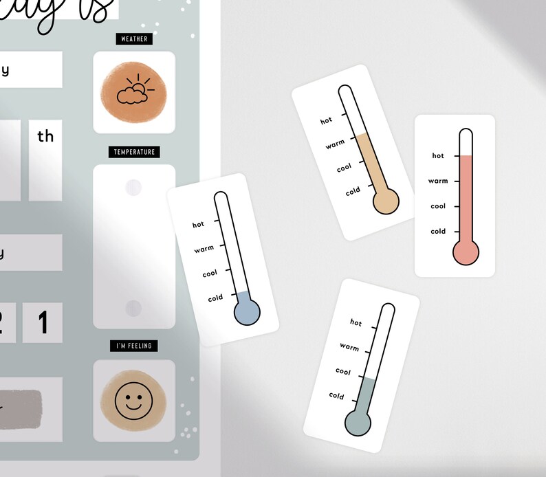 Daily Observations Chart for Kids With DIY Stickers in Dusty - Etsy