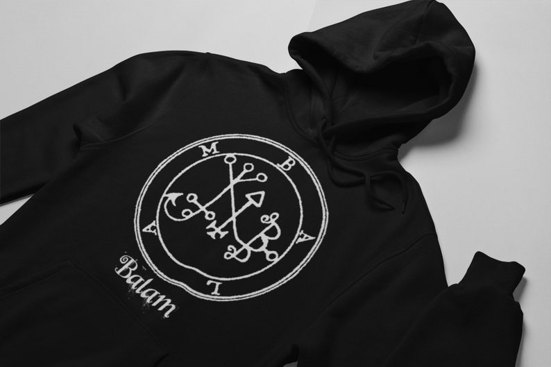 Sigil of Balam Hoodie Seal of Balam Demon Balam | Etsy