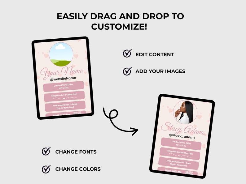 Valentine’s Day Sales Page Template | Stan Store Beacons | Editable ...