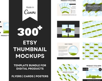 300+ Etsy Thumbnail Mockups: Canva Templates for Digital Products ...