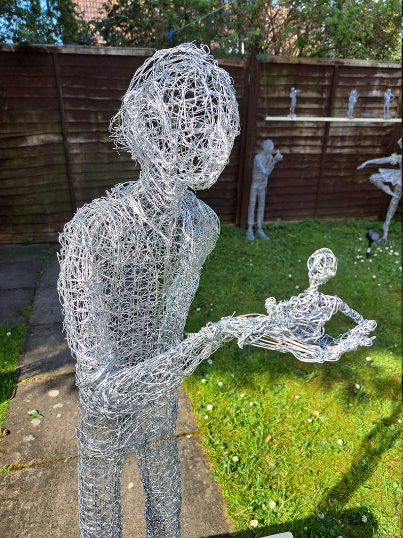 Sculpture From Wire, "the Bfg", Handmade Sculpture, Wire Sculpture for ...