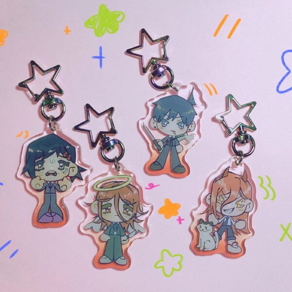 Chainsaw Man Kobeni Keychain - Etsy