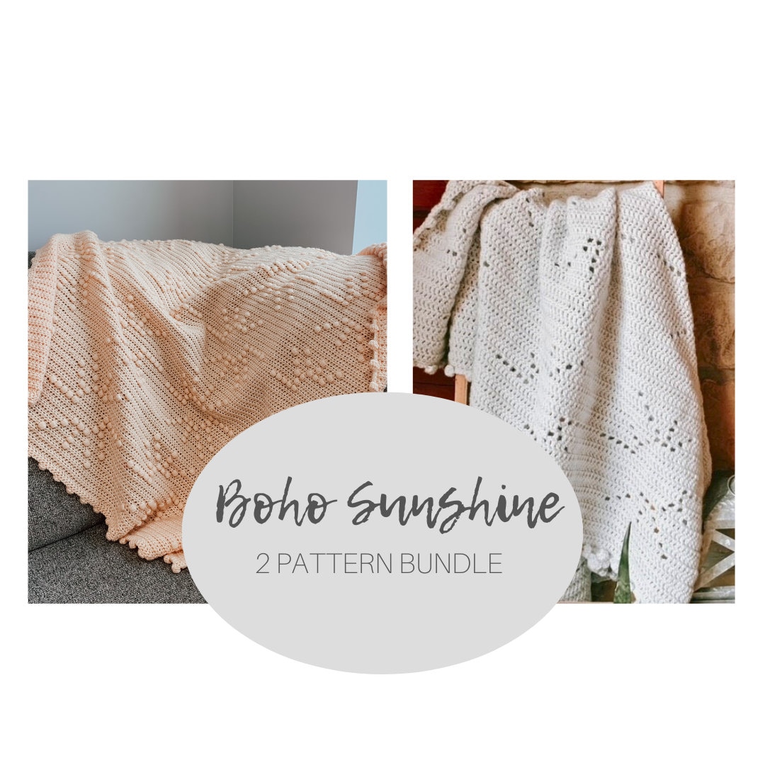 Sunshine Crochet Bundle, Crochet Pattern, Sun Blanket Crochet Pattern ...