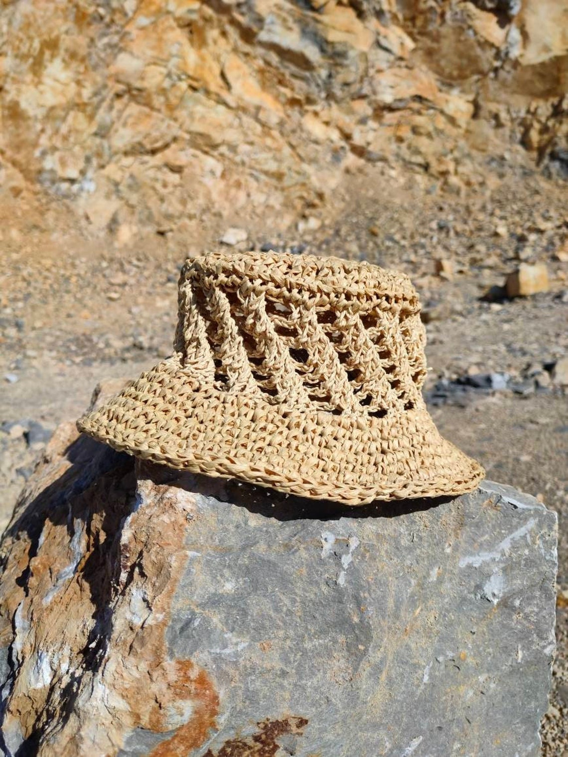 Summer Hat Rafia Hat Bucket Hat Straw Hat - Etsy