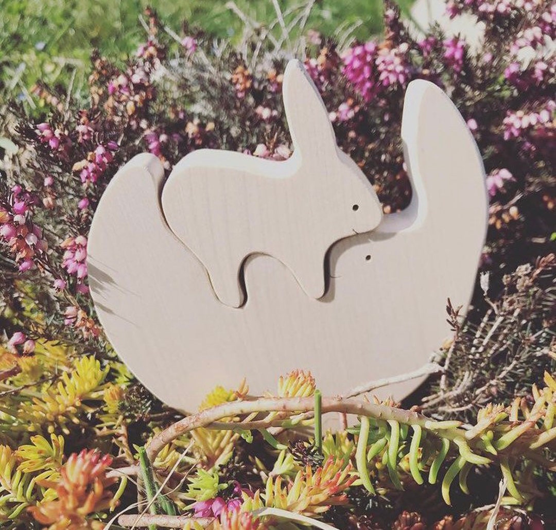 Rabbit/bunny Roly-poly Puzzle - Etsy