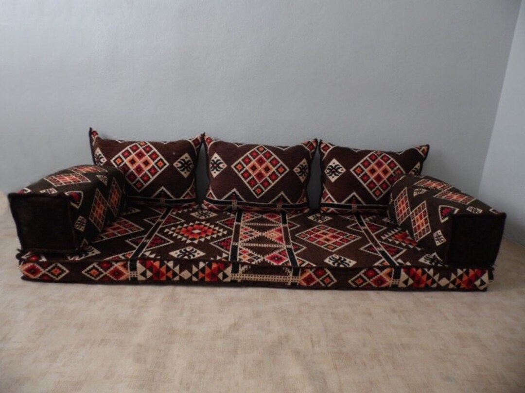Red Oriental Arabic Majlis. Hookah Lounge, Jalsa Set, Floor Seating Set ...