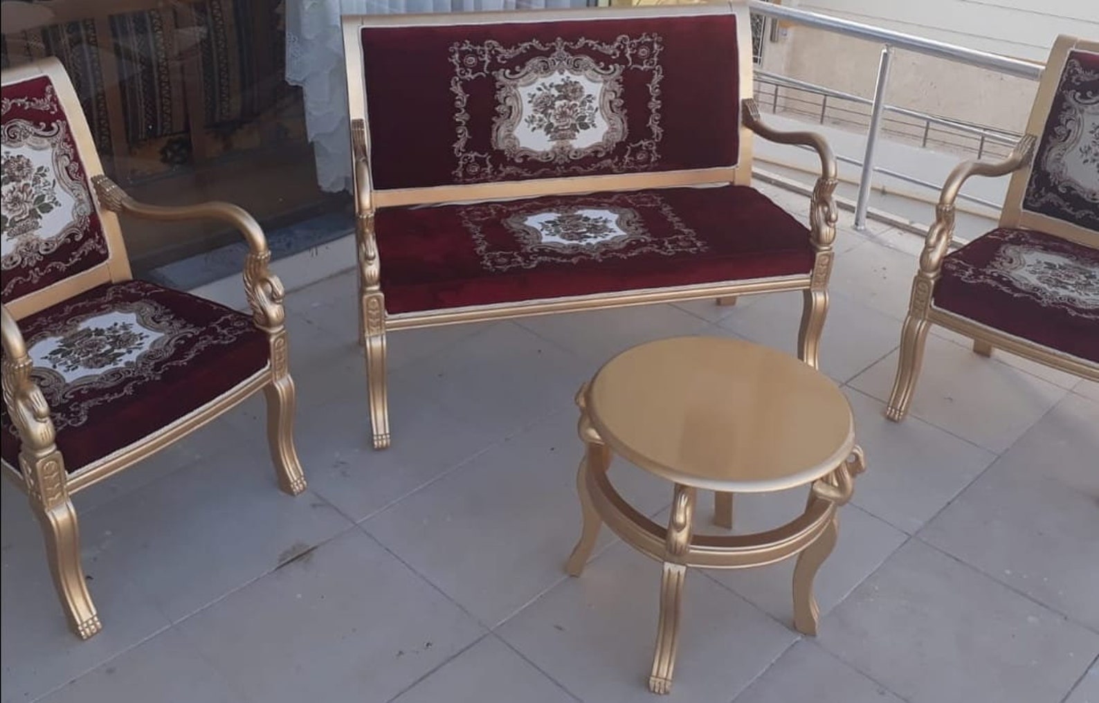 Red Arabic Majlis Sofa Setyellow Chair Table Set - Etsy