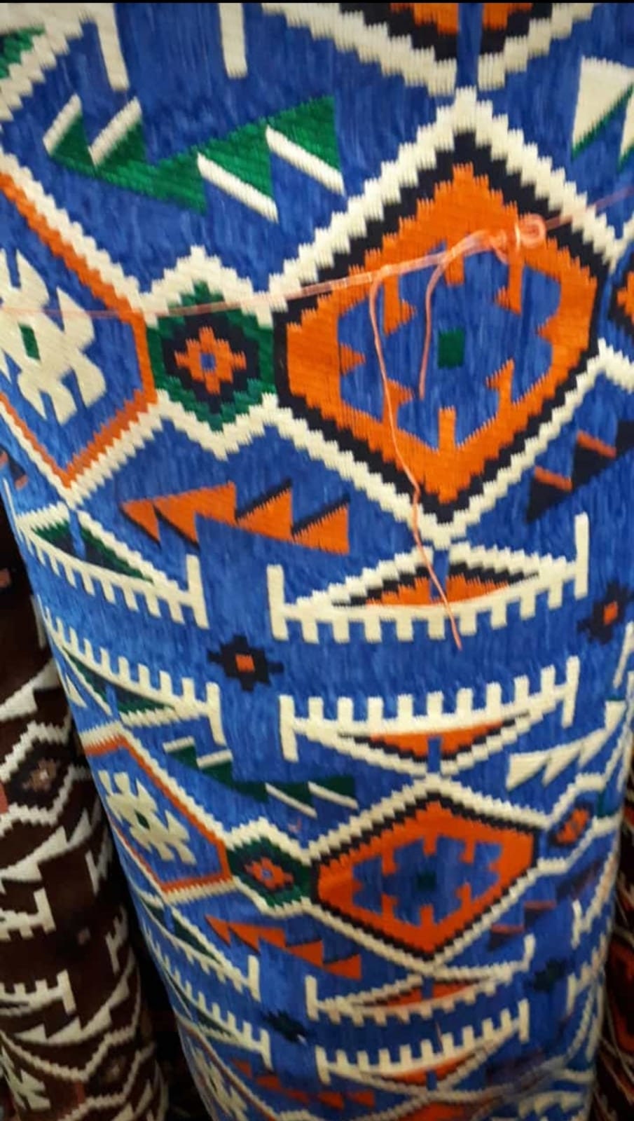 Authentic Red Ethnic Patterned Roll Fabric,upholstery,home Decoration ...