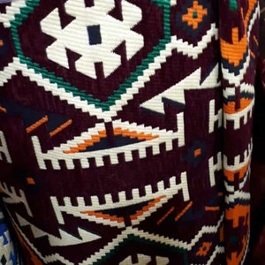 Authentic Red Ethnic Patterned Roll Fabric,upholstery,home Decoration ...