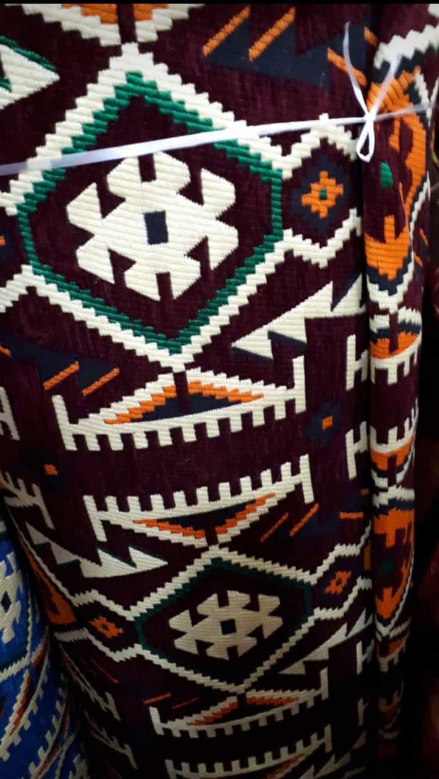 Authentic Red Ethnic Patterned Roll Fabric,upholstery,home Decoration ...