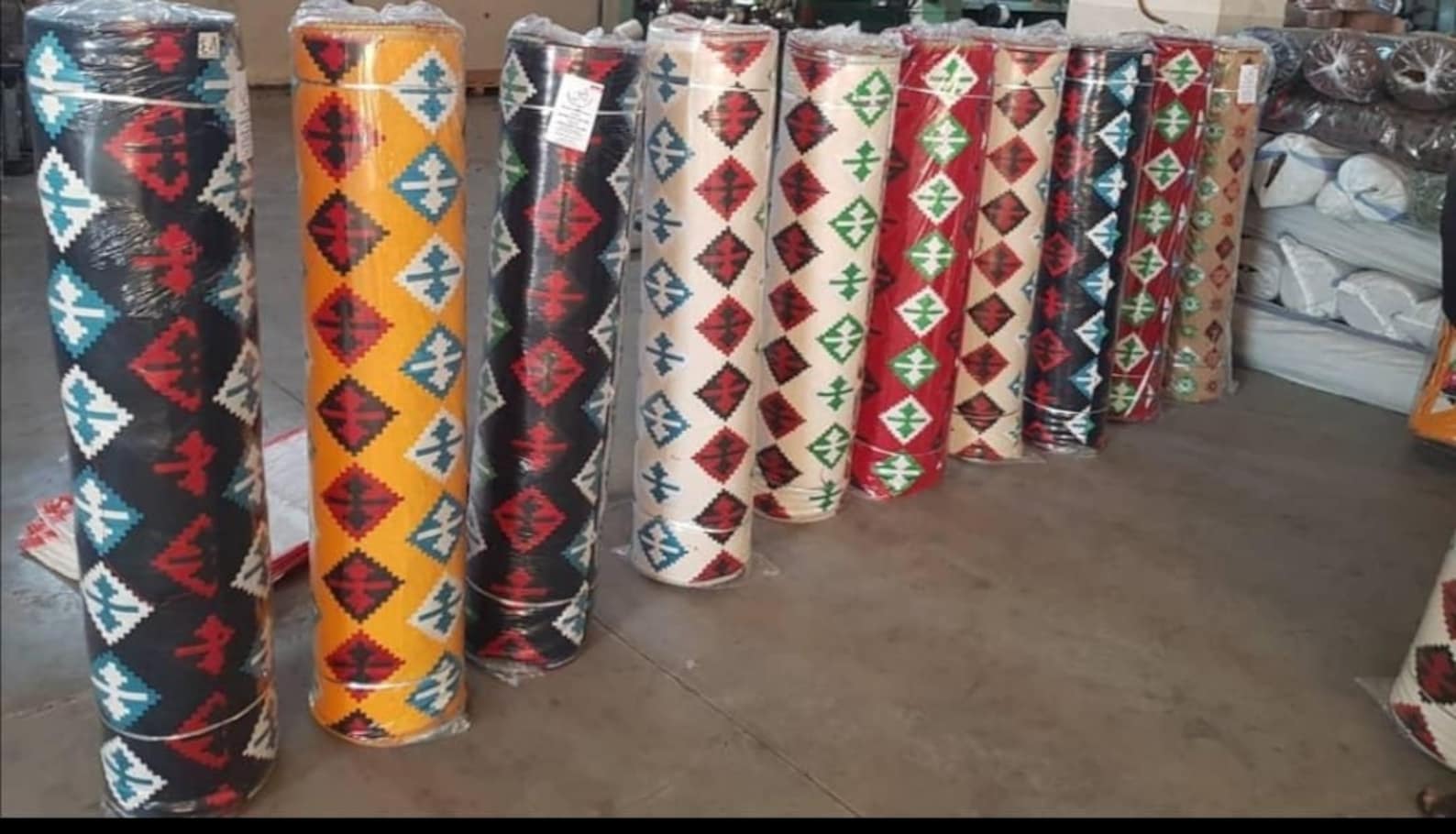 Authentic Red Ethnic Patterned Roll Fabric,upholstery,home Decoration ...