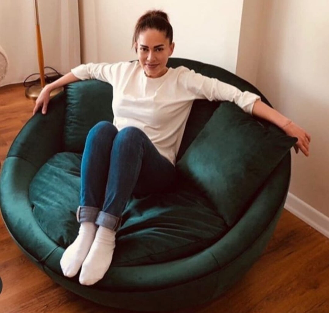 360-degree Rotating Armchair,ethnic Berger Armchair,large Single Sofa ...