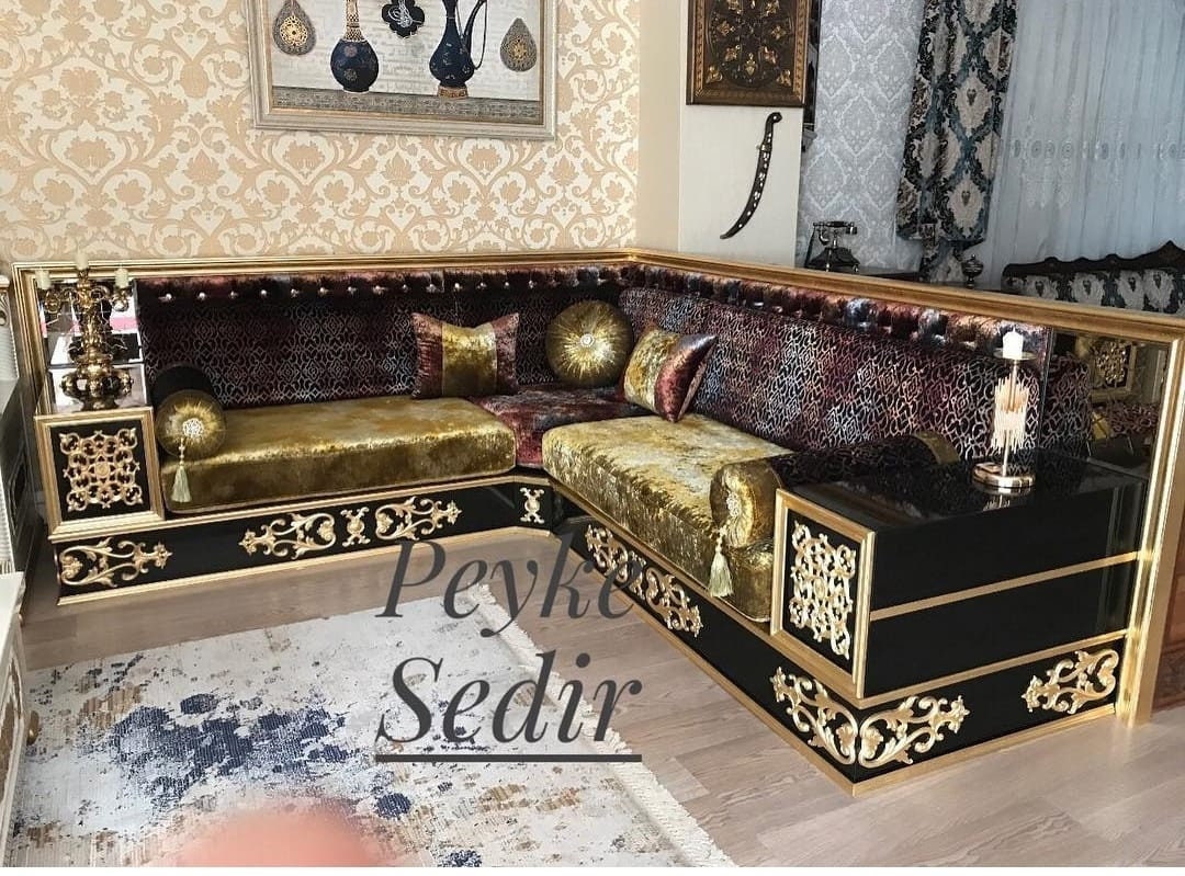 Arabic Majlis, Wood Art, Home Decoration, Royal Palace Set, Floor ...
