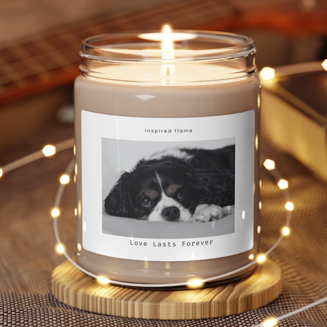 Custom Dog Sympathy Candle, Pet Memorial Candle, Dog Remembrance Gift ...