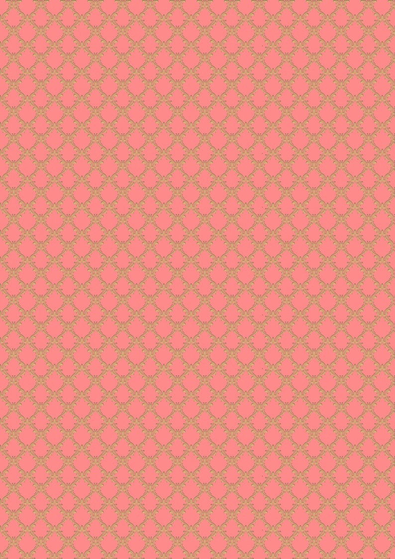 Dollhouse Miniature Printable Wallpaper -1:12th Scale DIY - Printable ...