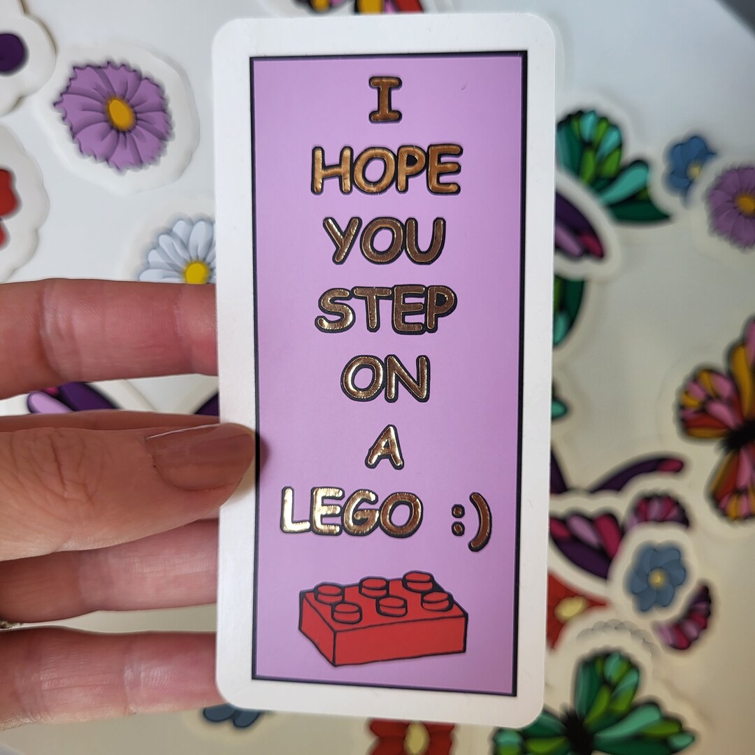 Sticker I Hope You Step on A Lego Funny, Lego, Waterproof Sticker - Etsy